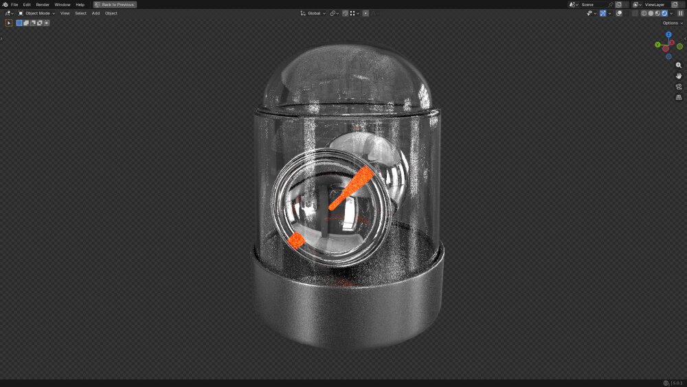 Compact Warning Light PBR 3D model - Download Vehicle equipment on ...