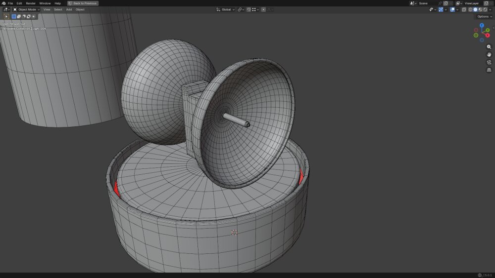 Compact Warning Light PBR 3D model - Download Vehicle equipment on ...