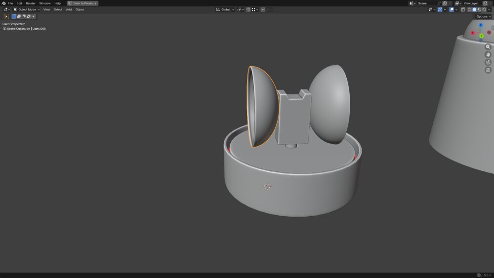 Compact Warning Light PBR 3D model - Download Vehicle equipment on ...