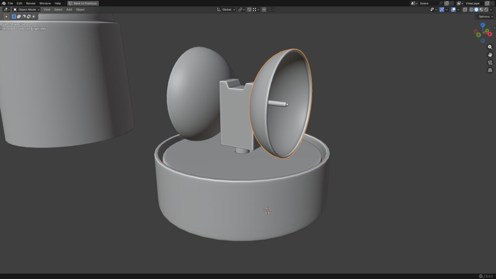 Compact Warning Light PBR 3D model - Download Vehicle equipment on ...