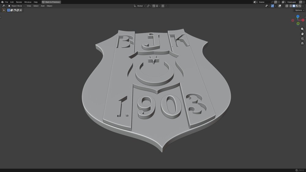 Modelo Emblema del Besiktas JK para Impresión 3D - Descarga archivo STL ...