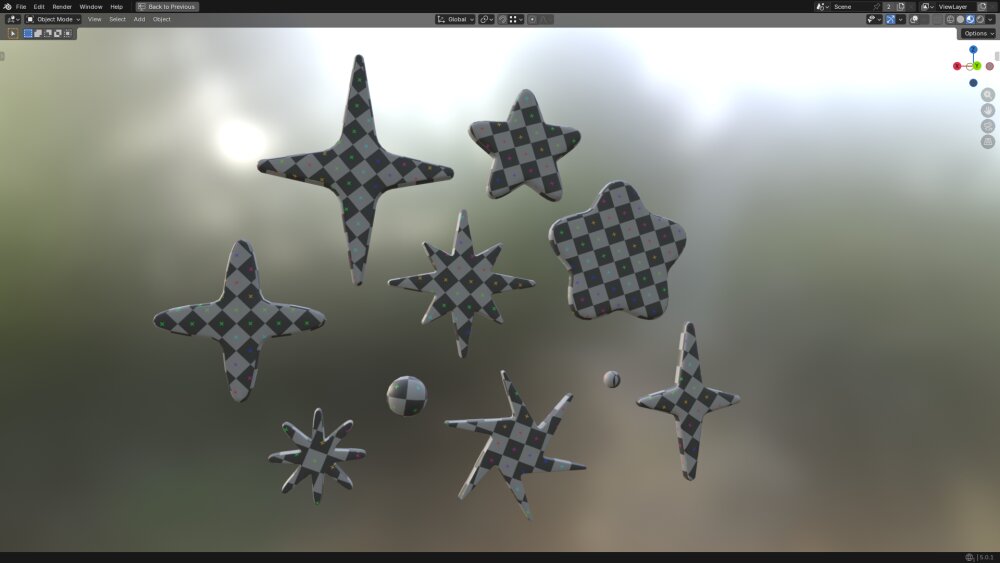 10 Cartoon Star PBR 3D model - Download Symbols on 3DModels.org