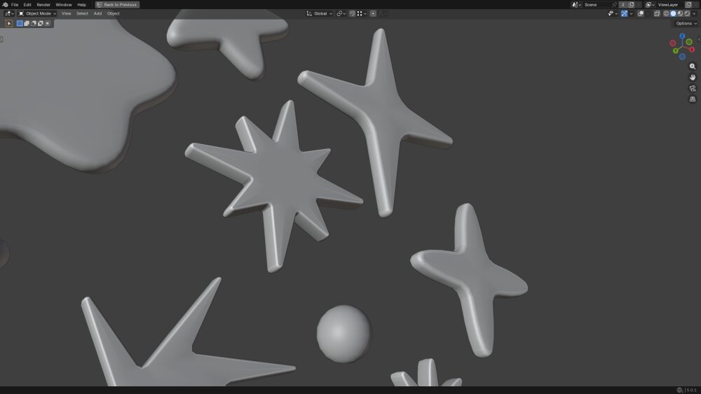 Dez Estrelas Cartoon PBR Modelo 3D - Baixar Símbolos no 3DModels.org