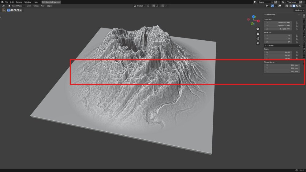 Volcanic Mountain Range 3D Printing Model - Download STL file for ...