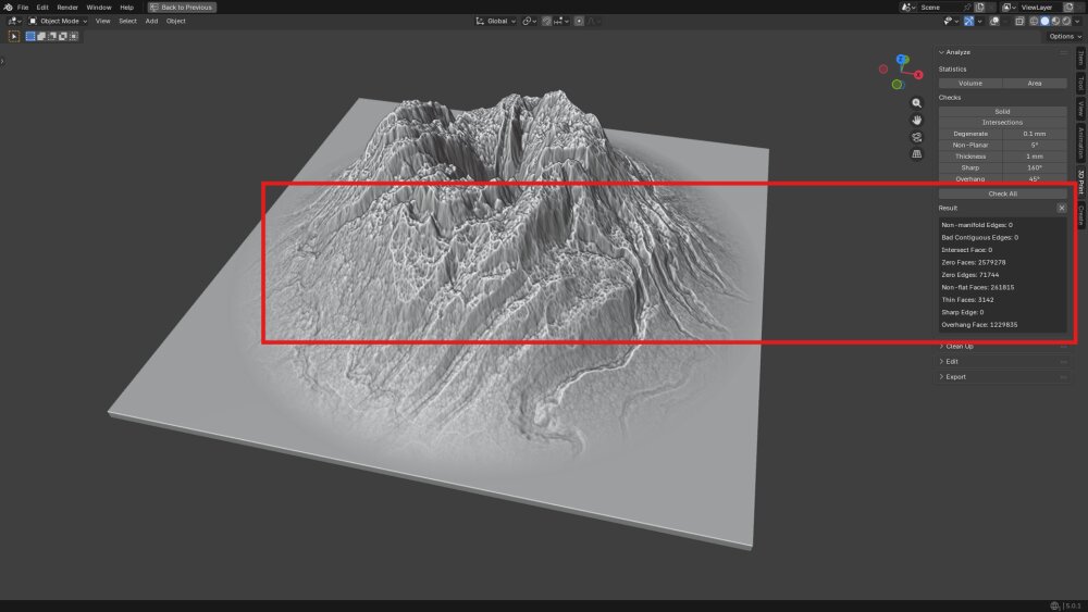 Volcanic Mountain Range 3D Printing Model - Download STL file for ...