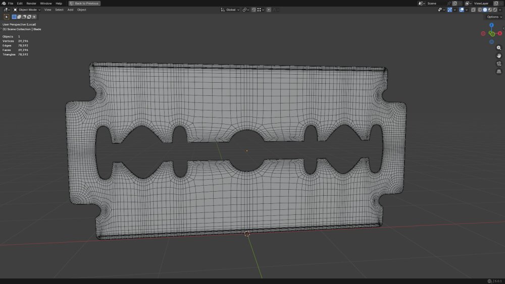 Razor Blade PBR 3D model - Download Tools on 3DModels.org