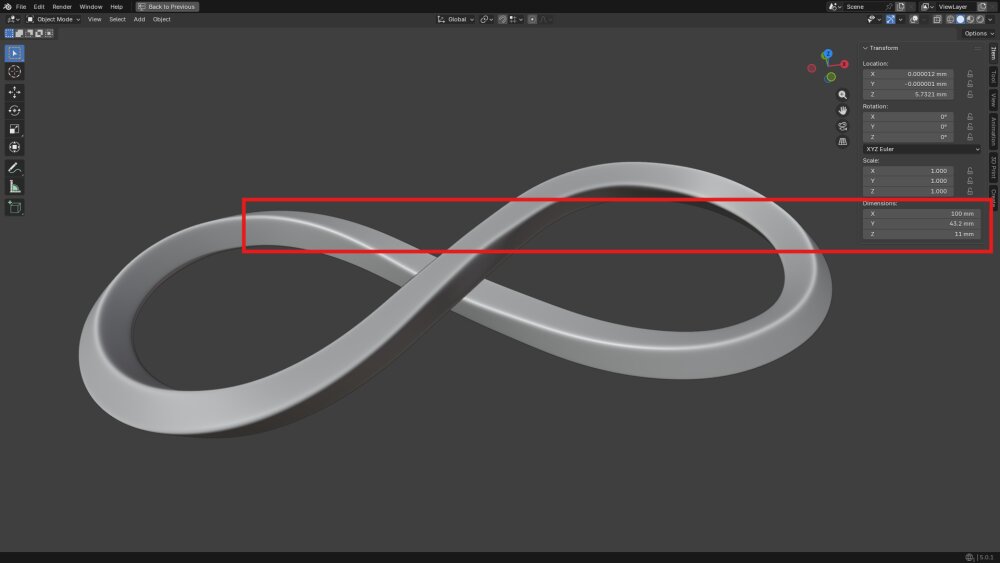 Infinity Symbol Sculpture 3D Printing Model - Download STL file for ...