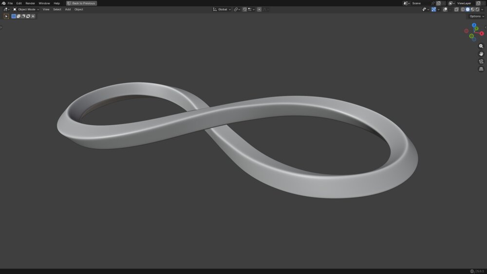 Infinity Symbol Sculpture 3D Printing Model - Download STL file for ...