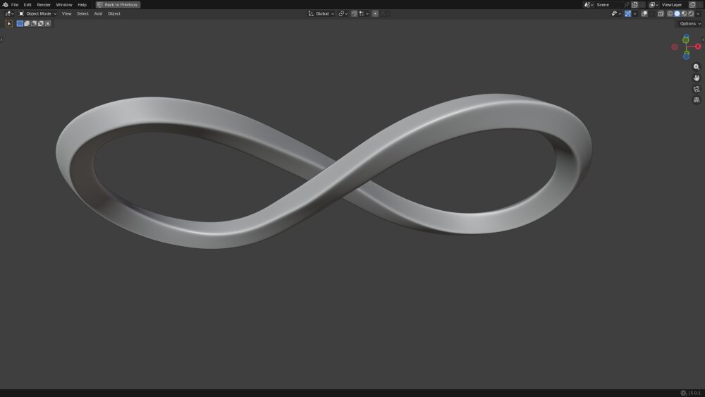 Infinity Symbol Sculpture 3D Printing Model - Download STL file for ...