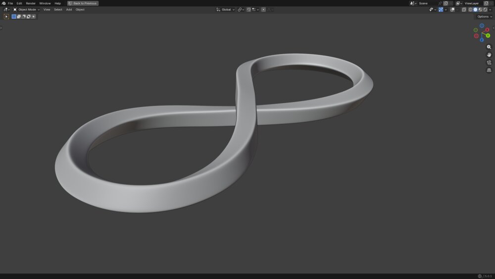 Infinity Symbol Sculpture 3D Printing Model - Download STL file for ...
