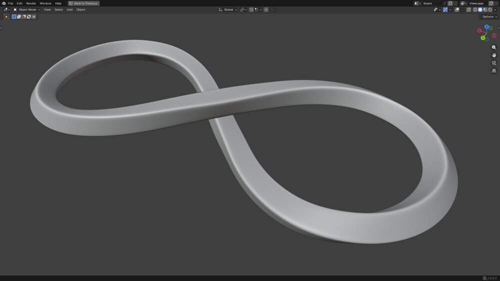 Infinity Symbol Sculpture 3D Printing Model - Download STL file for ...