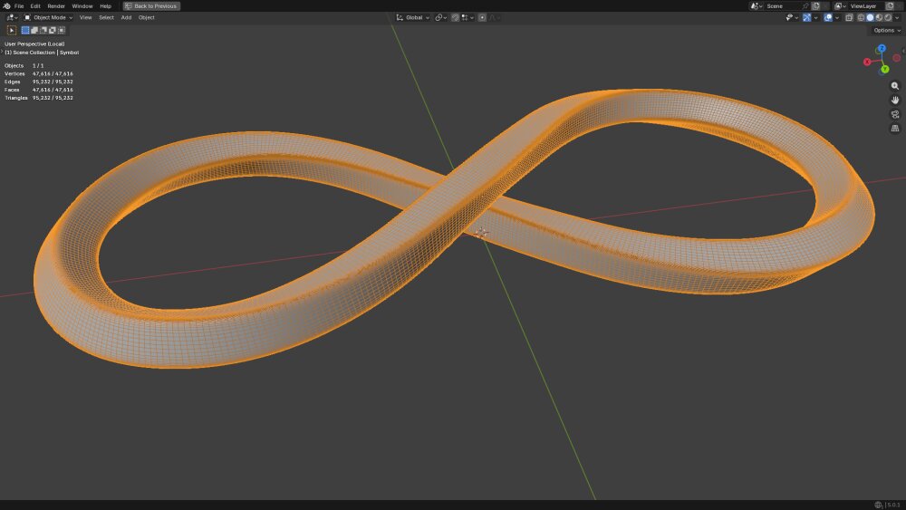Infinity Symbol Sculpture 3D Printing Model - Download STL file for ...