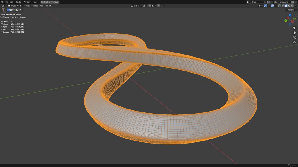 Infinity Symbol Sculpture 3D Printing Model - Download STL file for ...