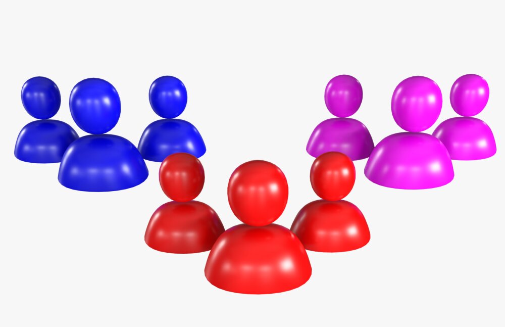 Group User Icon PBR 3D model - Download Symbols on 3DModels.org