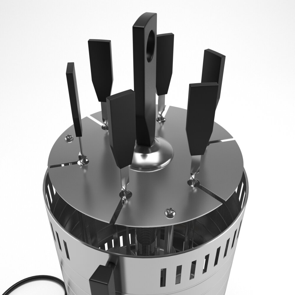 Vertical Rotisserie Electric Grill Barbecue Maker 3D model - Download ...