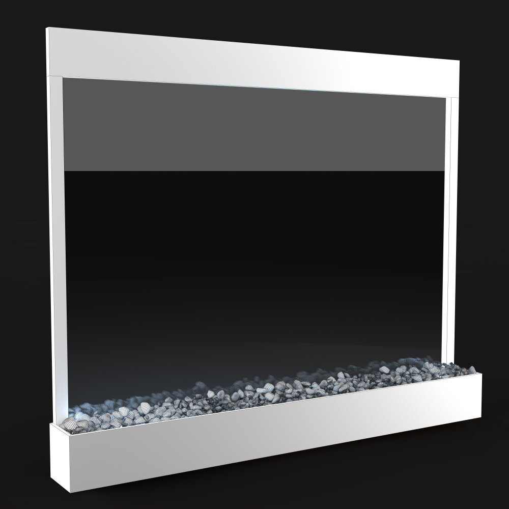 Waterfall Panel Interior Decoration 3D model - Download Decoration on ...
