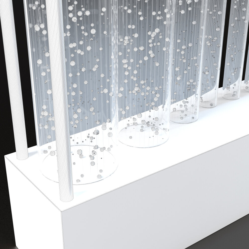 Water Bubble Tubes – Freestanding Decorative Panel 3D model - Download ...