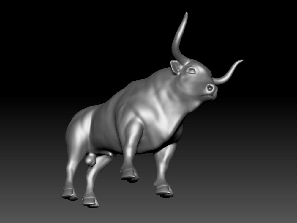Toro Con Uv-Unwrapped Basic Modelo 3D - Descargar Mammalia on 3DModels.org