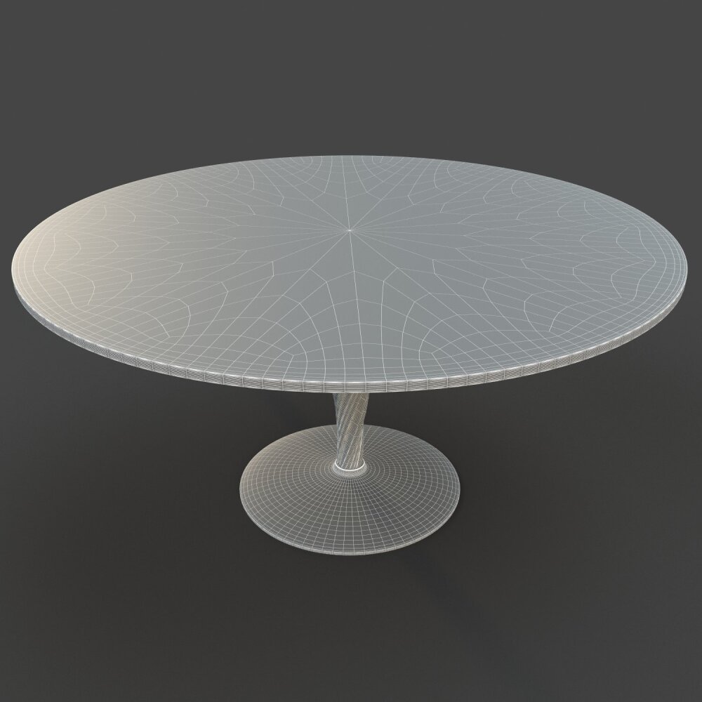Twisted Dining Table 3D model - Download Table on 3DModels.org