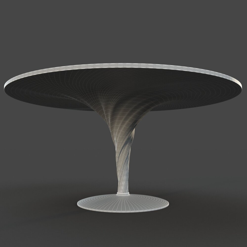 Twisted Dining Table 3D model - Download Table on 3DModels.org