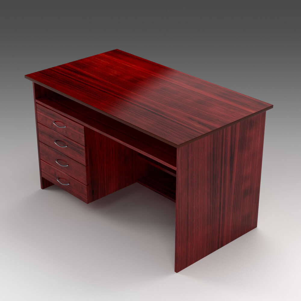 Writing Desk 3D model - Download Table on 3DModels.org