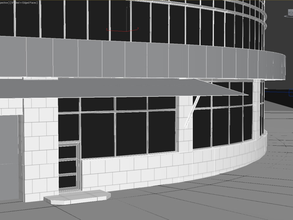 Corner Office Corporate Building 3D model - Download Buildings on ...