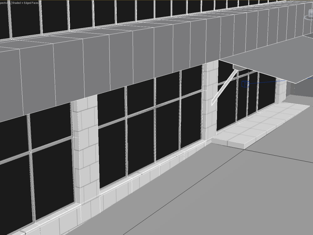 Corner Office Corporate Building 3D model - Download Buildings on ...