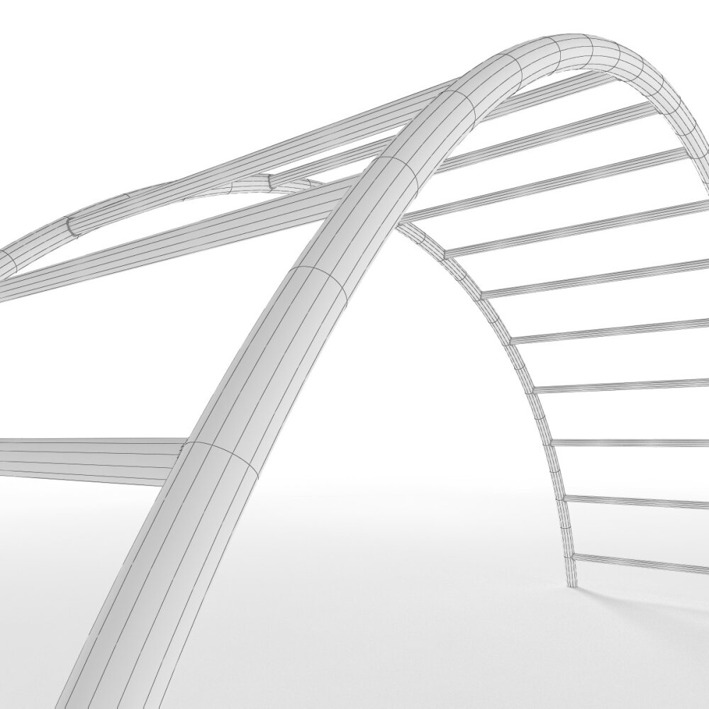 Rainbow Climber for Playground 3D model - Download Street elements on ...