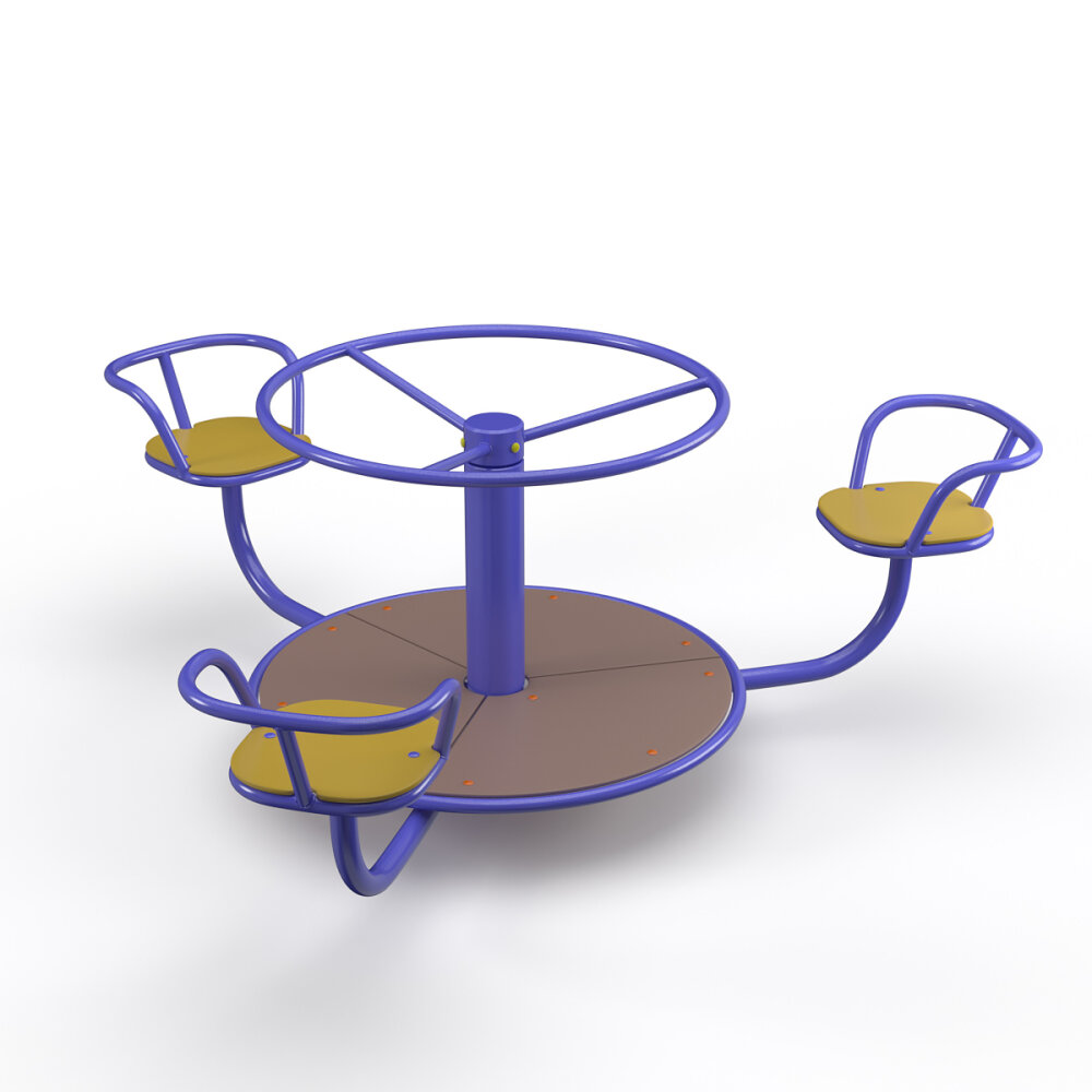 Carousel for Playground 3D model - Download Street elements on 3DModels.org