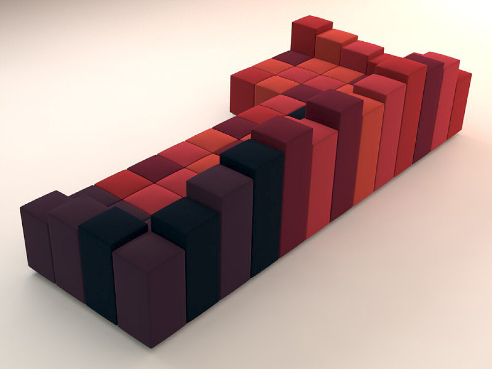Sofá Modular Do-Lo-Rez Modelo 3D - Descargar Sofá on 3DModels.org
