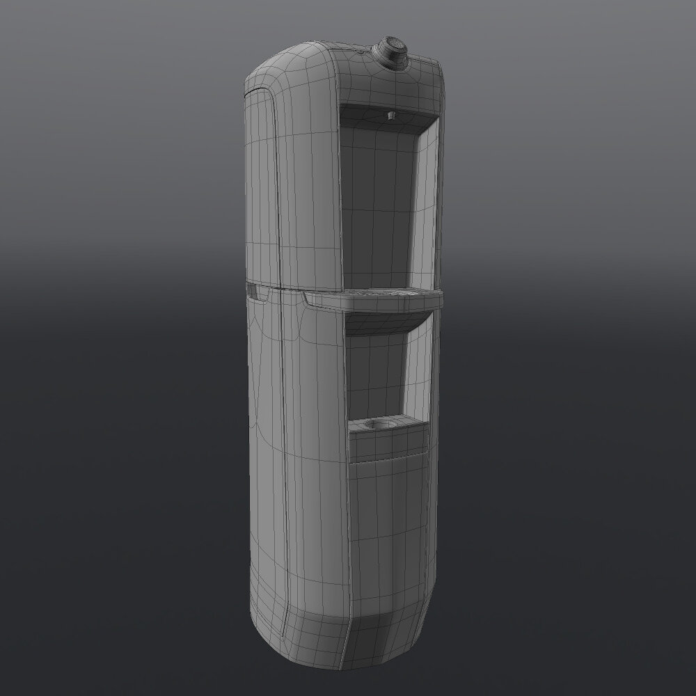 Red and White Water Cooler Modelo 3D - Descargar Furniture Set on ...