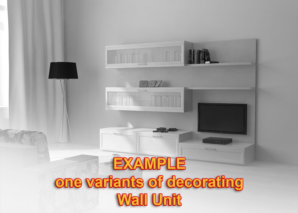 TV Wall Unit with Integrated Shelving System 3D模型 - 下载 Furniture Set on ...