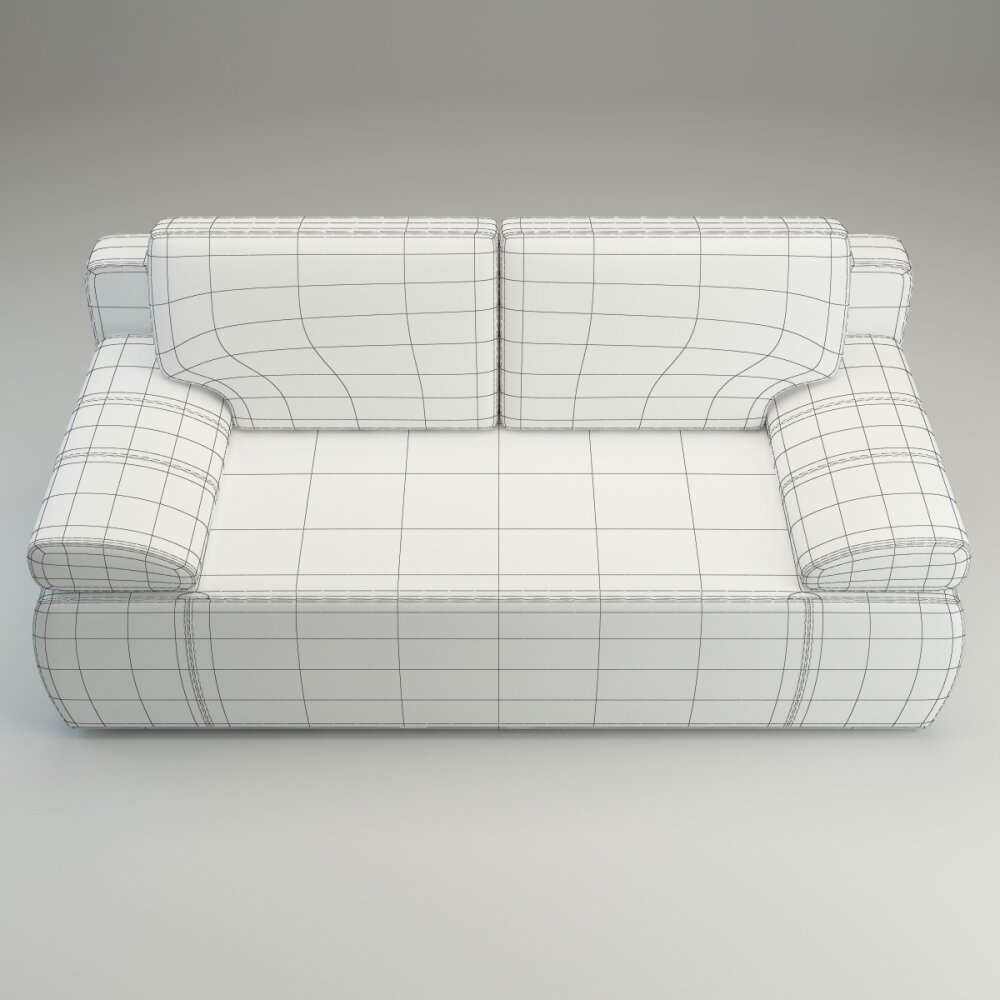 Sofa Julie – Basic Model 3D model - Download Sofa on 3DModels.org
