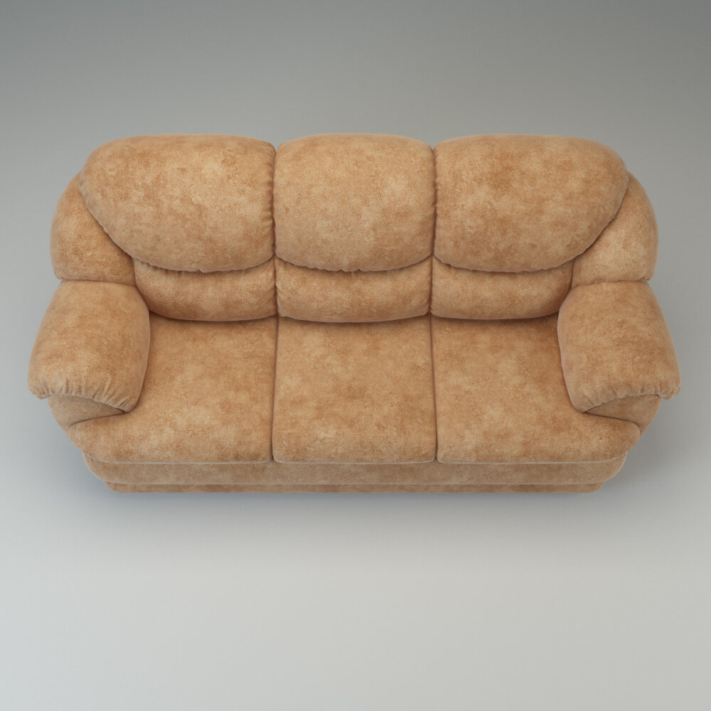Detailed and Realistic Suede Leather Sofa – Osvald 3D model - Download ...