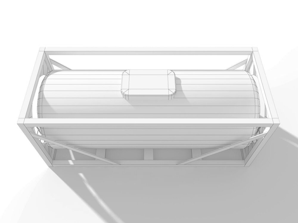 Oil Fuel Tank for Cargo Barge Ships Low-poly 3D model - Download Tools ...