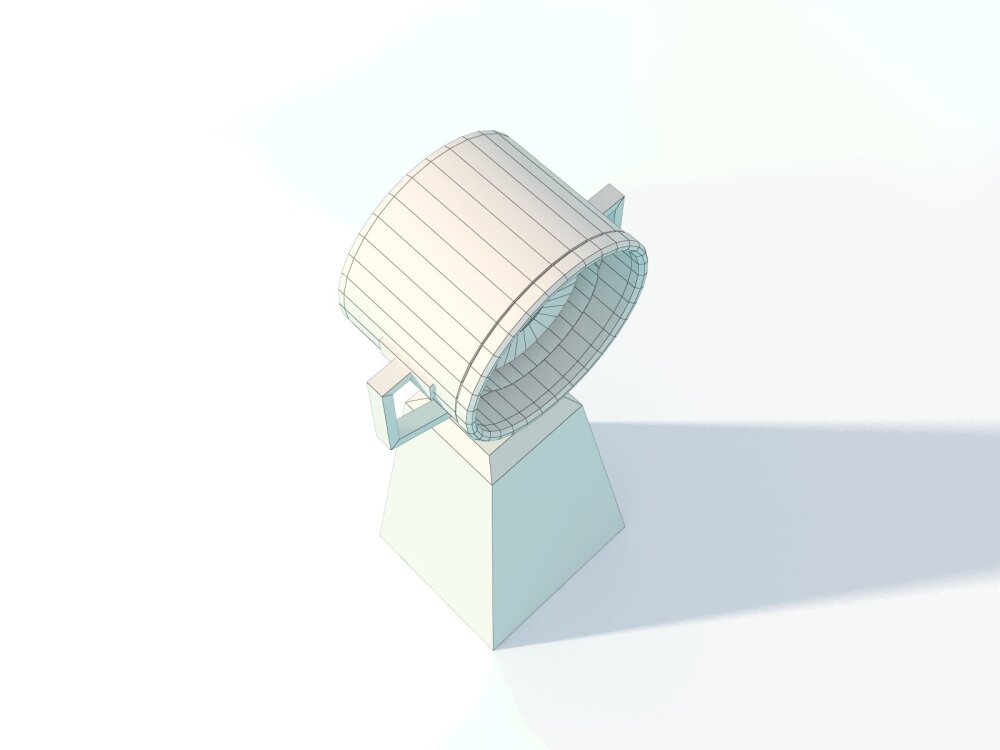 Searchlight Projector for Ships and Tugs Low-poly 3D model - Download ...