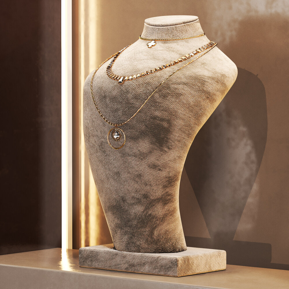 Jewelry Store Showcase 3D model - Download Shelving on 3DModels.org