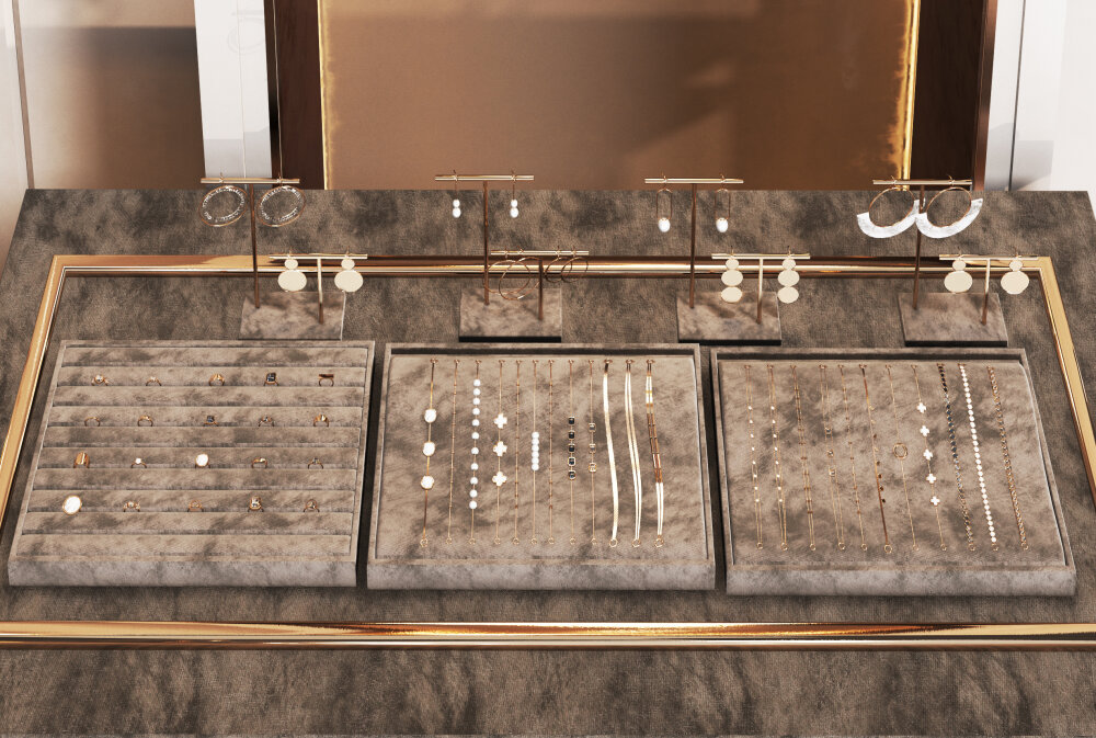 Jewelry Store Showcase 3D model - Download Shelving on 3DModels.org