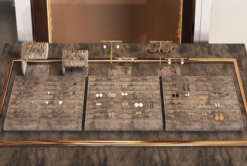 Jewelry Store Showcase 3D model - Download Shelving on 3DModels.org