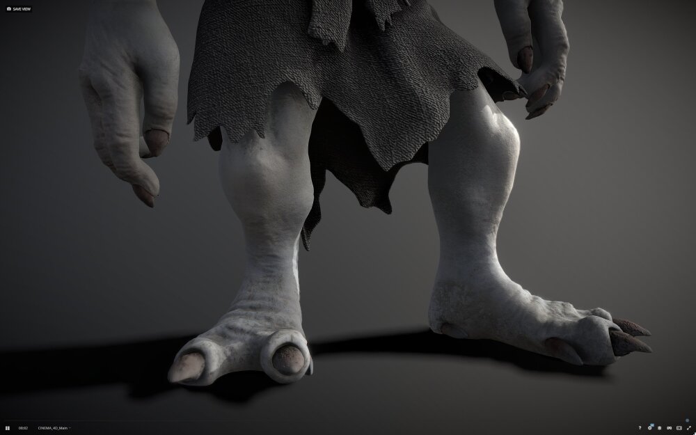 Alien Horned Humanoid Creature 3D 모델 - 다운로드 신화 생물 on 3DModels.org