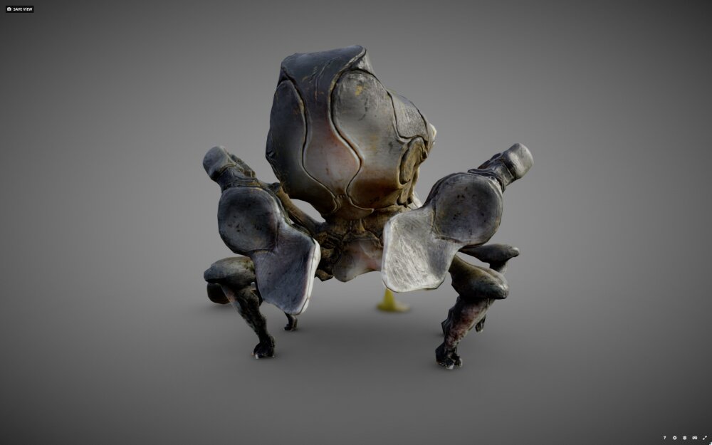 Alien Insectoid Creature with Toxic Drool 3D model - Download ...