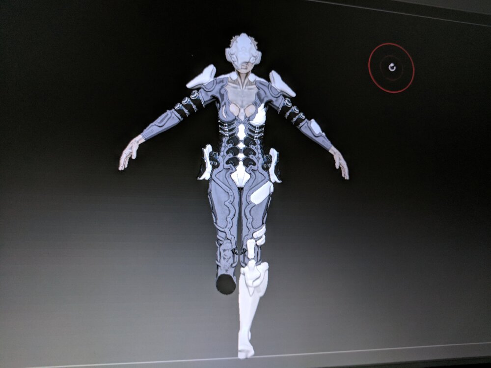 Armored Female Future Soldier 3D model - Download Character on 3DModels.org
