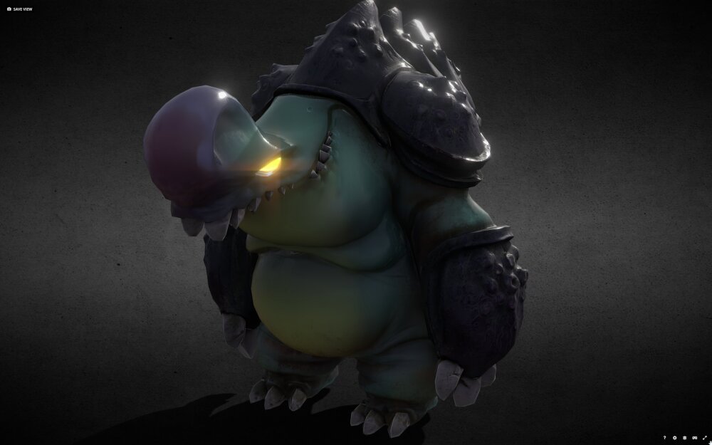 Creature Box Gator 3D модель - Скачати Міфологічні істоти на 3DModels.org