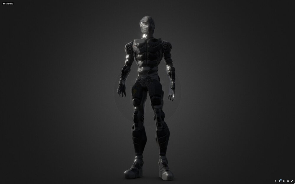 Futuristic Cyborg Soldier 3D model - Download Robots on 3DModels.org