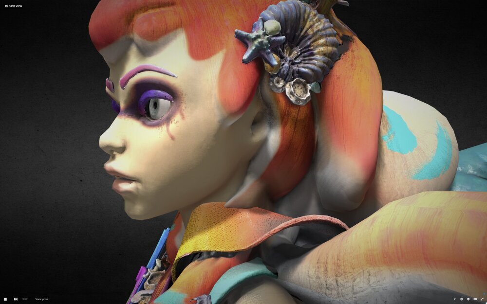 Neon Reef Nomad 3D model - Download Cartoon characters on 3DModels.org