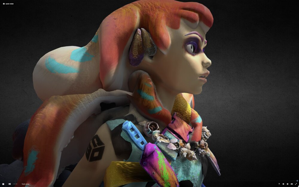 Neon Reef Nomad 3D model - Download Cartoon characters on 3DModels.org