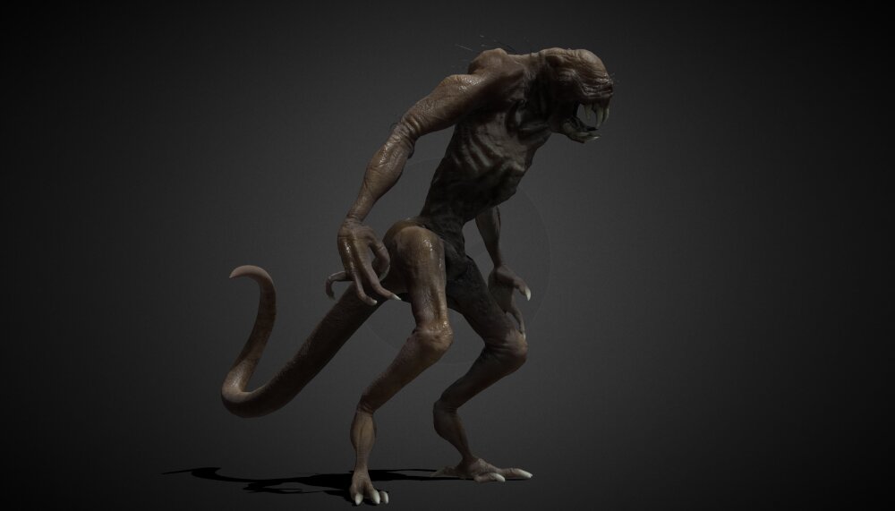 Rat Creature 3D model - Download Mythological creatures on 3DModels.org