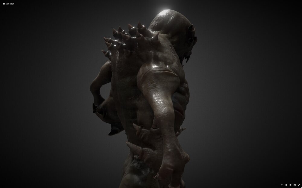 Three Eyed Demon 3D 모델 - 다운로드 신화 생물 on 3DModels.org