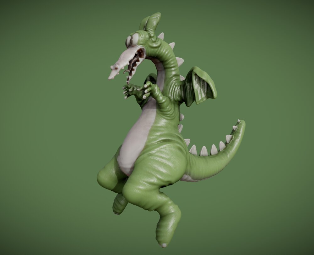 Cartoon Dragon 3D model - Download Cartoon characters on 3DModels.org