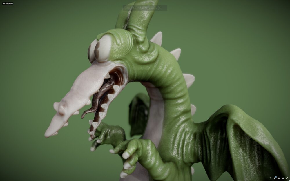 Cartoon Dragon 3D model - Download Cartoon characters on 3DModels.org